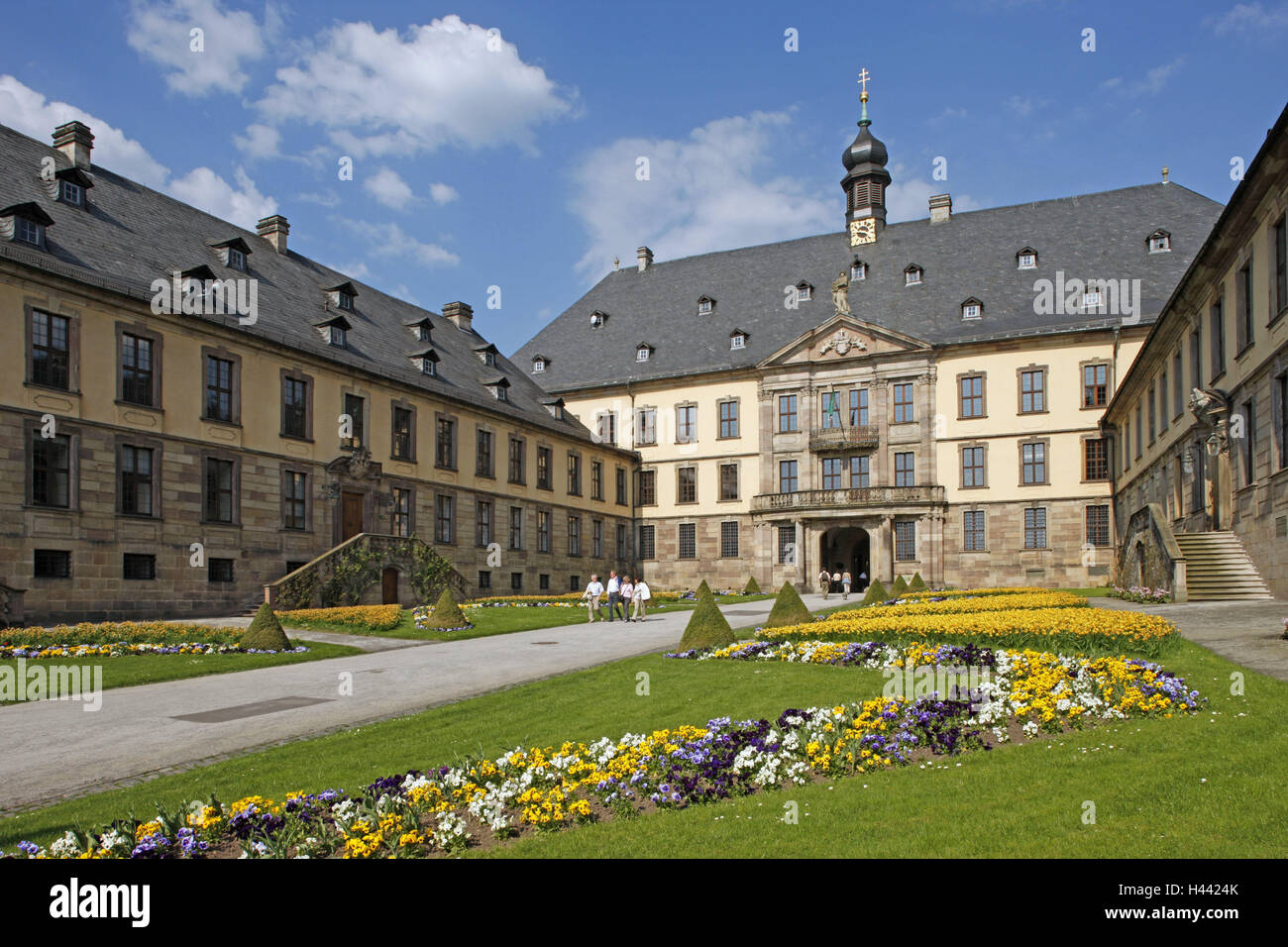 Germany, Hessen, Fulda, lock, park, spring, building, structure ...