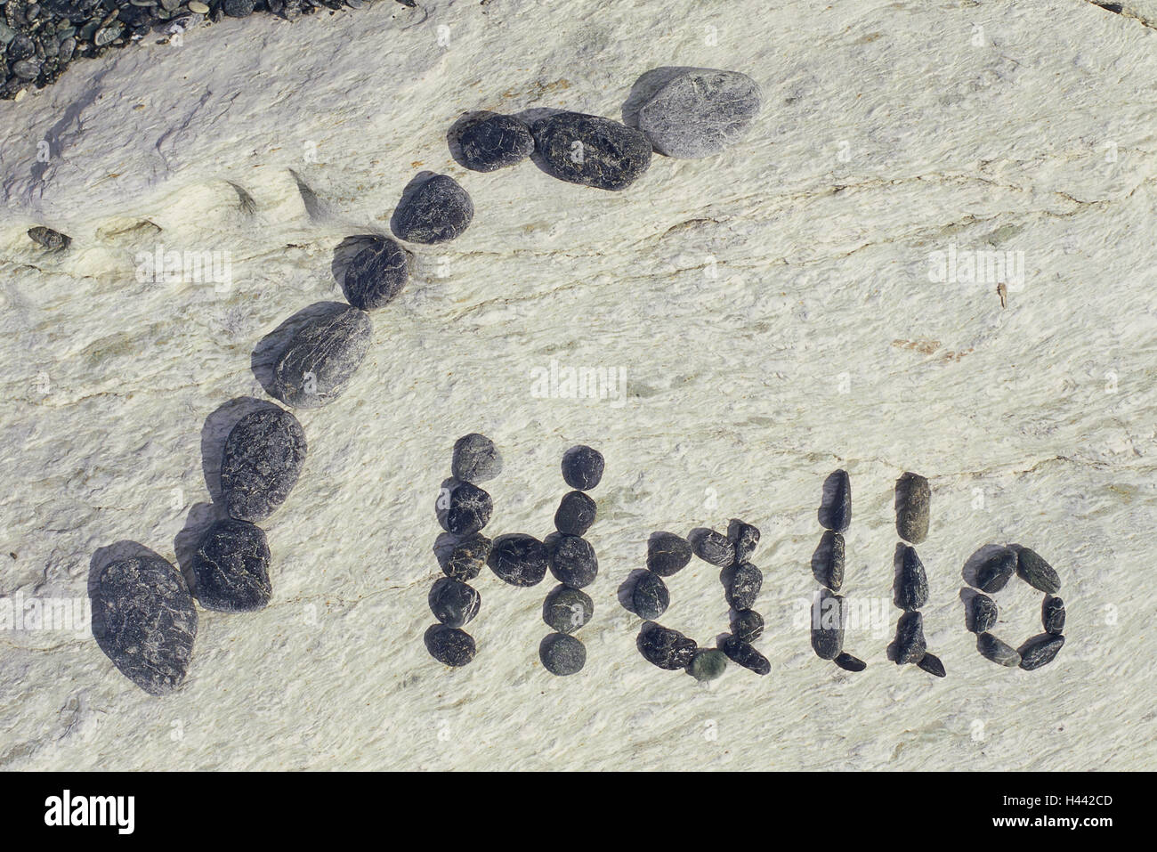 Stones, array, stroke, "Hello", pebbles, slab, sample, grain, figure ...