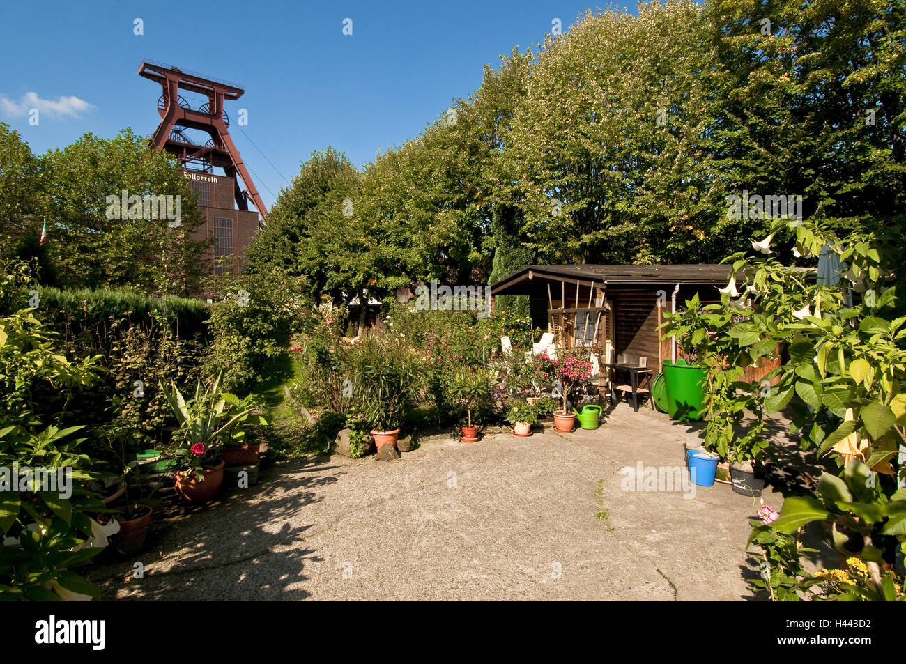 Garden, hoist frame, bay attachment 12, world cultural heritage inch ...