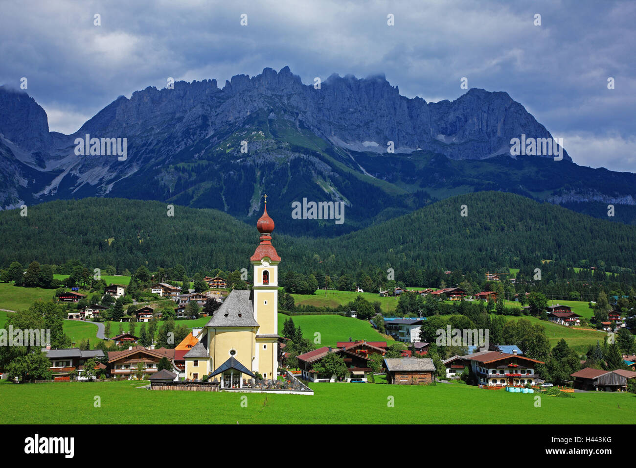 Austria, Tyrol, Going, Kaisergebirge Stock Photo - Alamy