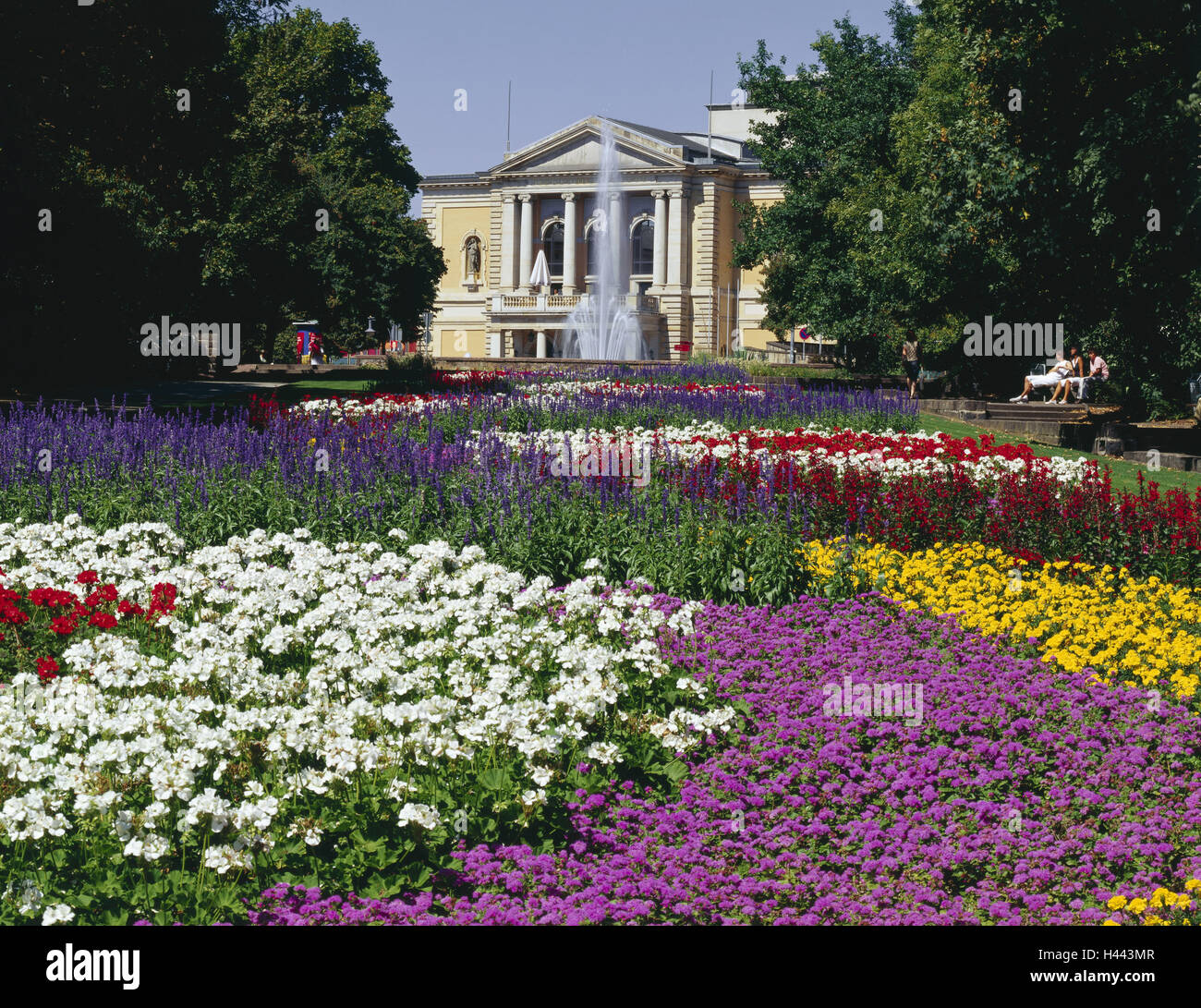 Germany, Saxony-Anhalt, Halle in, the hall, opera, outside, park ...
