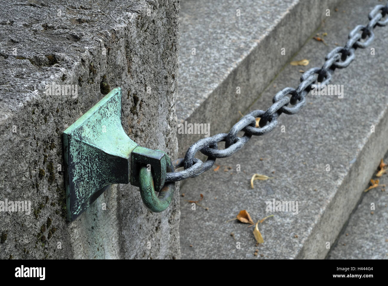 Catena, mounting, cordon, patina, stone socket, steps, leaves Stock ...