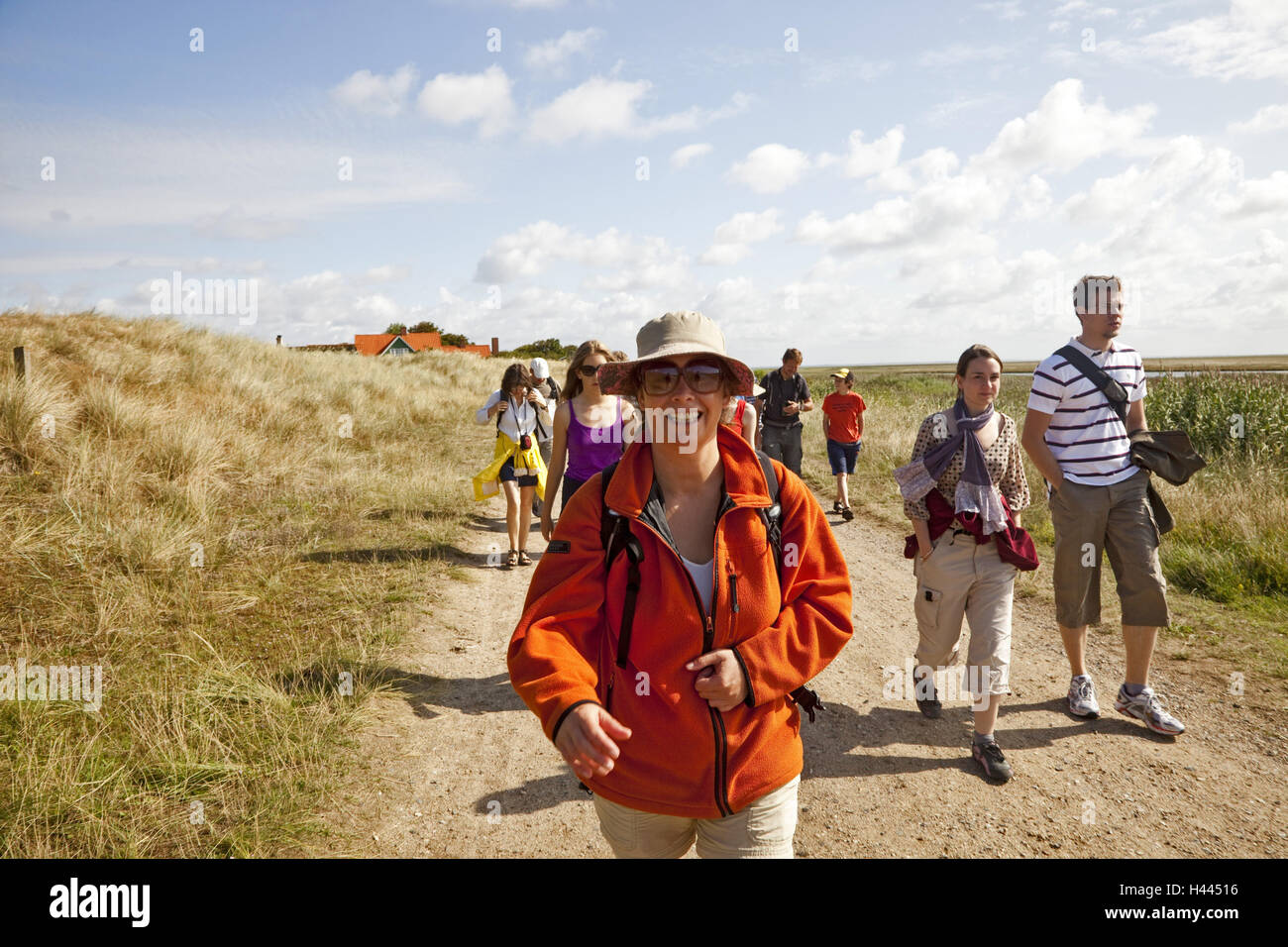 Men, women, excursion, hike Stock Photo - Alamy