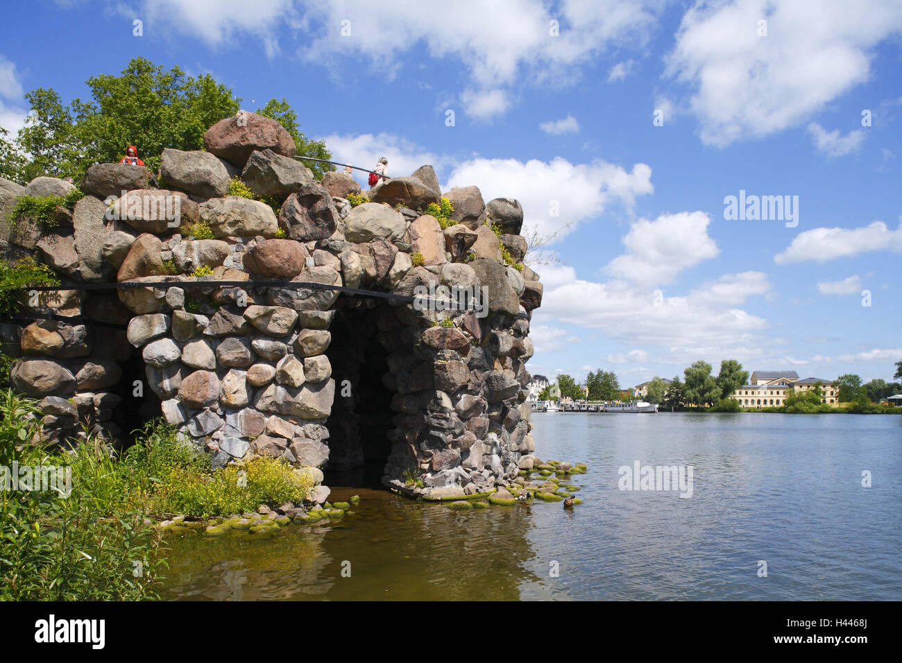 Germany, Mecklenburg-West Pomerania, Schwerin, artificial grotto in the ...