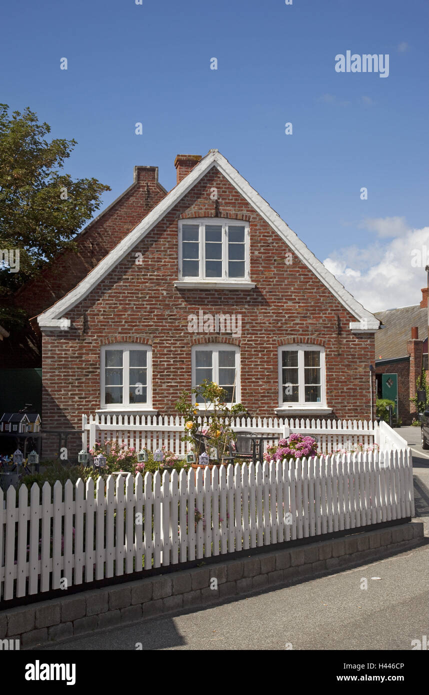 Fanö, brick building Stock Photo - Alamy