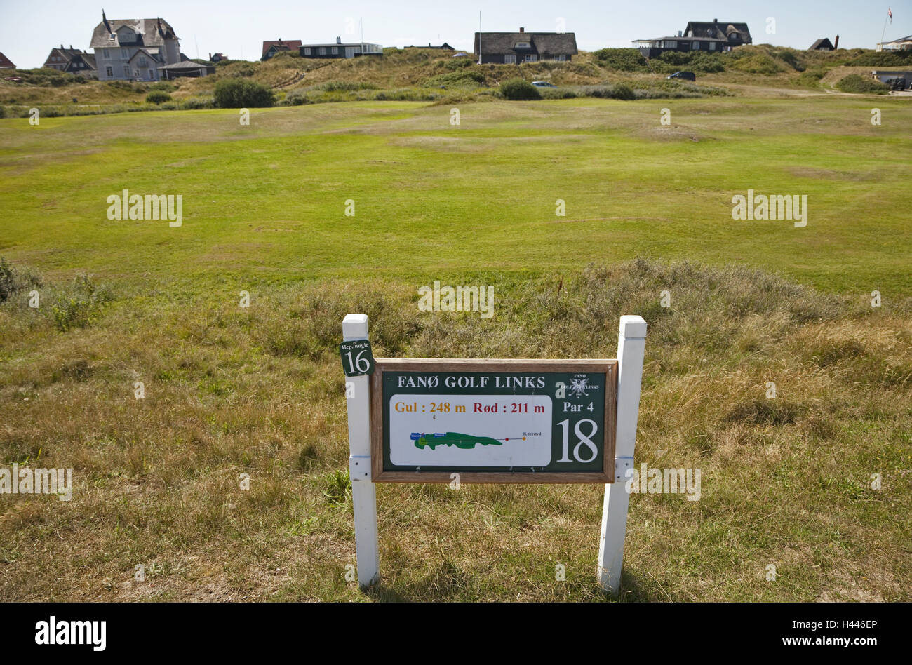 Golf course, sign Stock Photo - Alamy