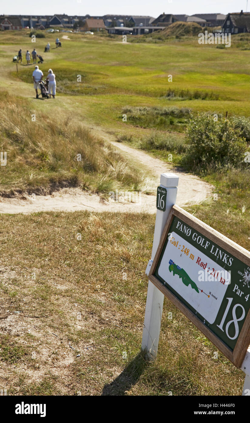Golf course, sign Stock Photo - Alamy