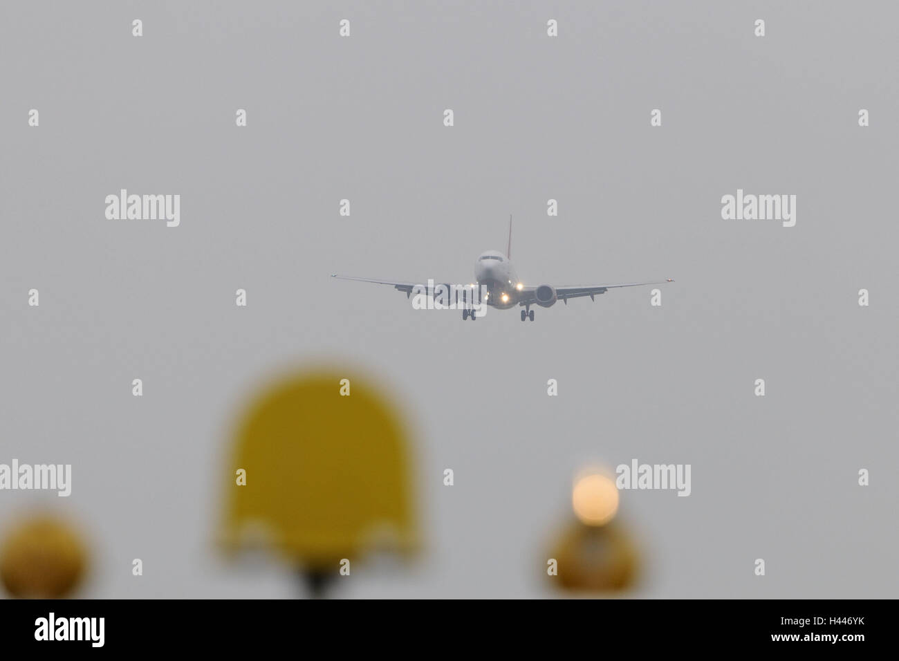 Airbus, land approach, haze, journey by air, airplanes, landing ...