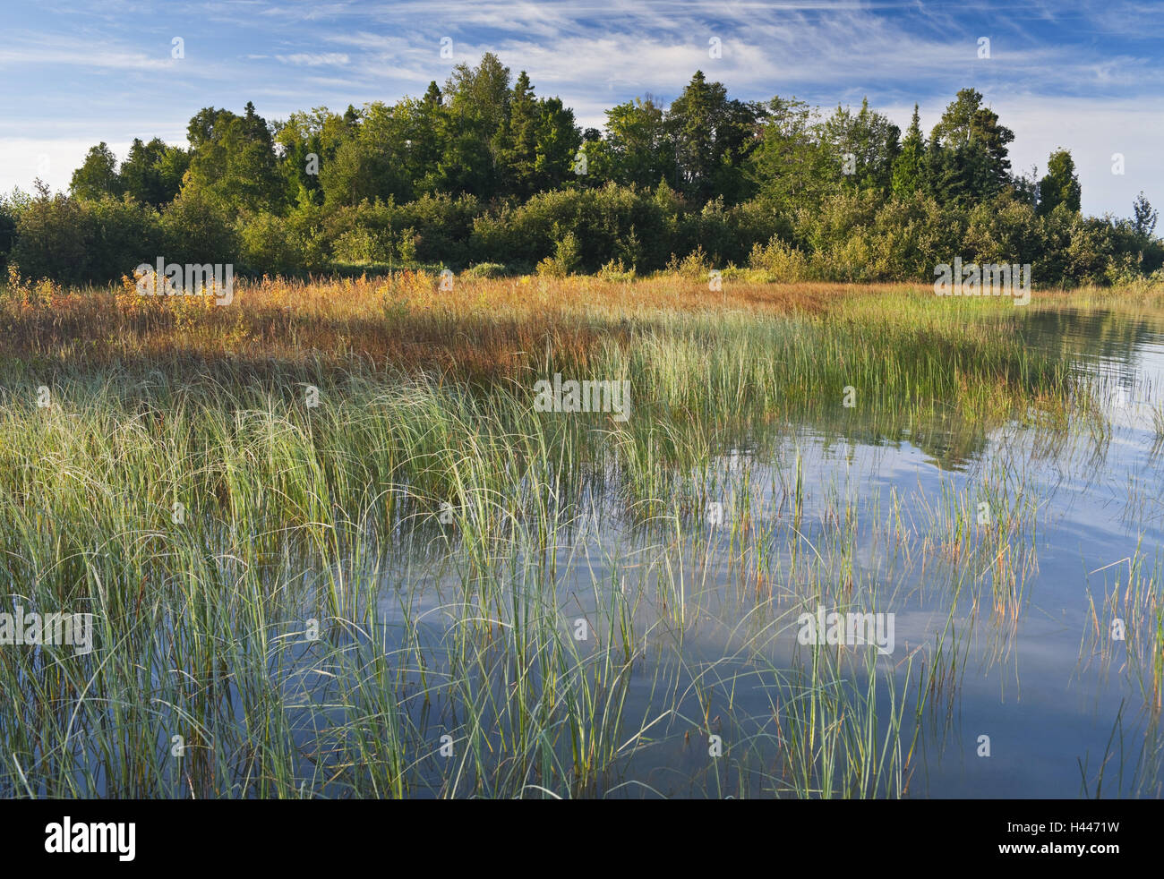 Canada, Ontario, Lake Huron, North Channel, St. Joseph, shore, rock ...