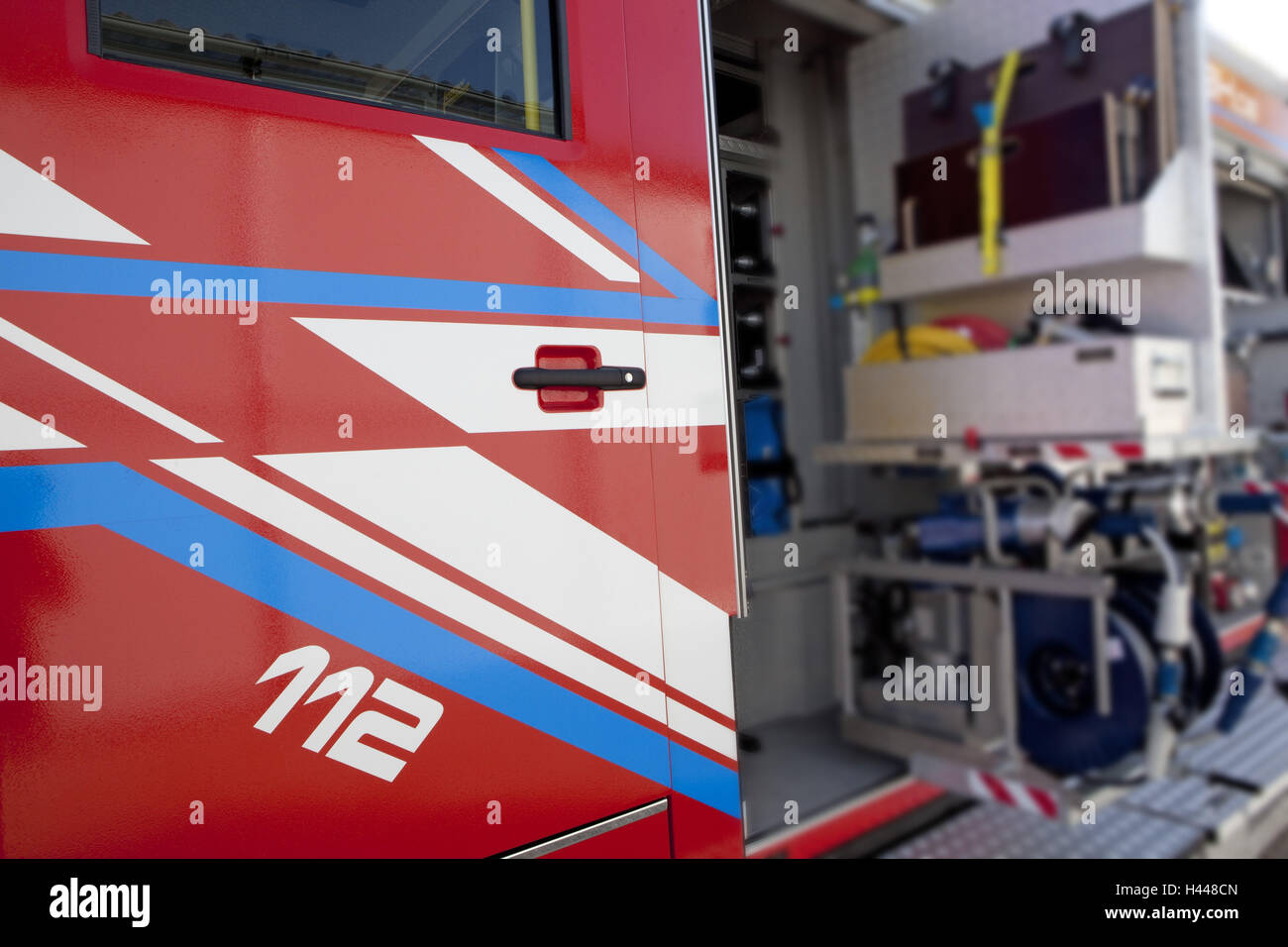 Fire engine, detail Stock Photo - Alamy