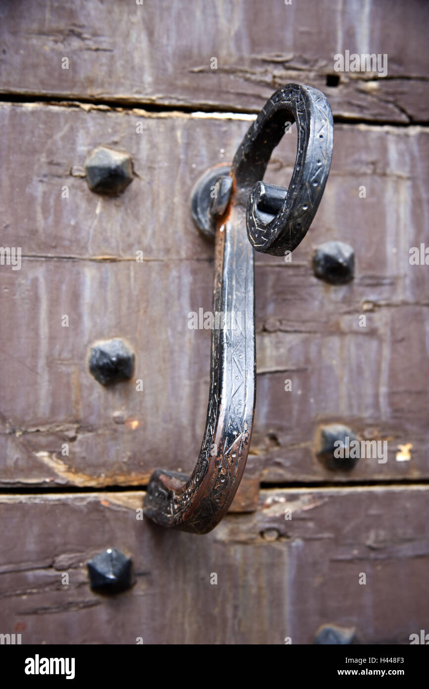 Door, door handle, door doorknocker, doorknocker, brass, gather, knock ...