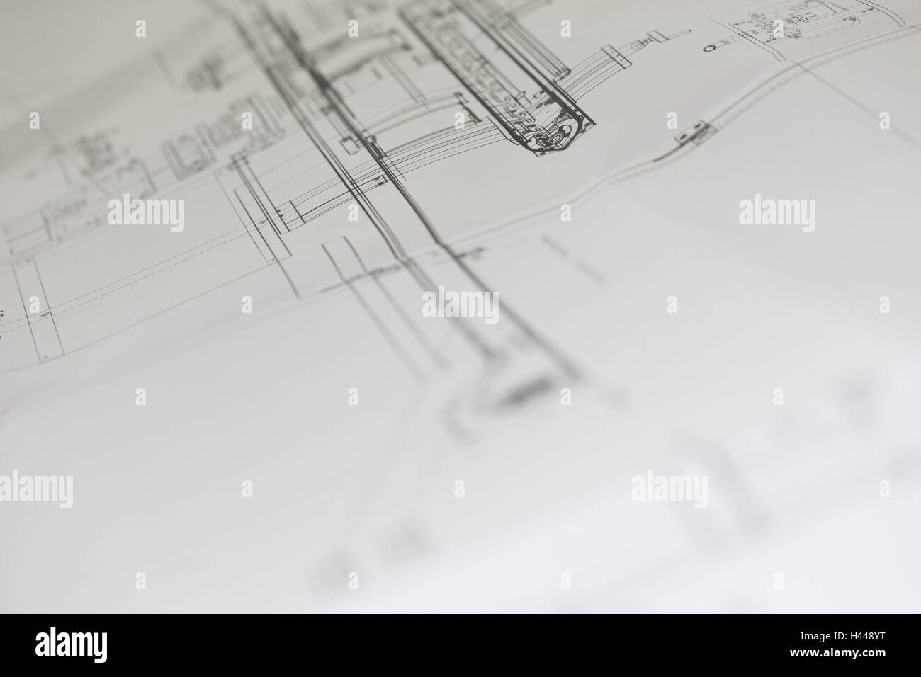 Design drawing, industry, technology, mechanical engineering, editing ...