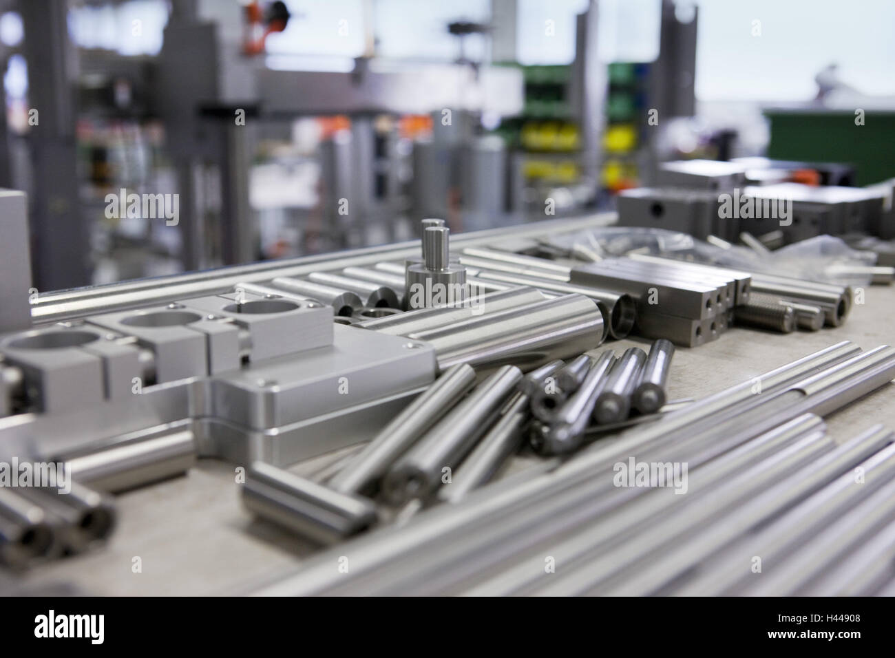 Desk, passed away, metal blanks, blanks, metal, industry, mechanical ...