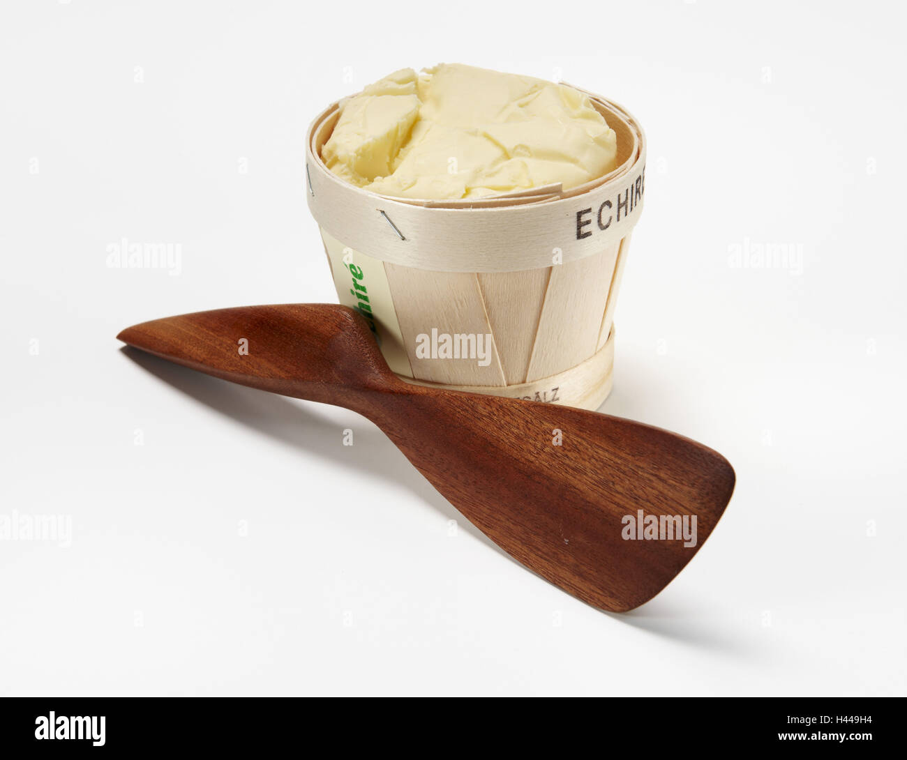 Butter, butter spatula, wood Stock Photo - Alamy