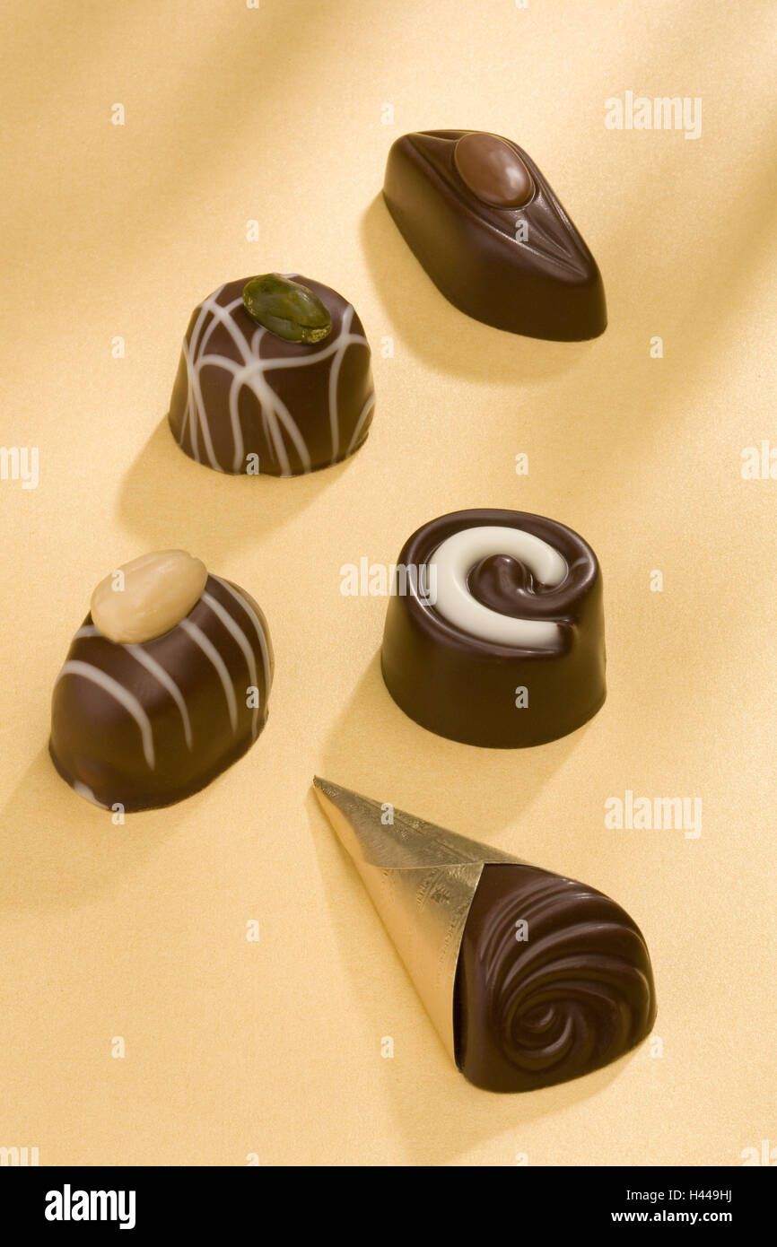 Chocolates, differently, detail Stock Photo - Alamy