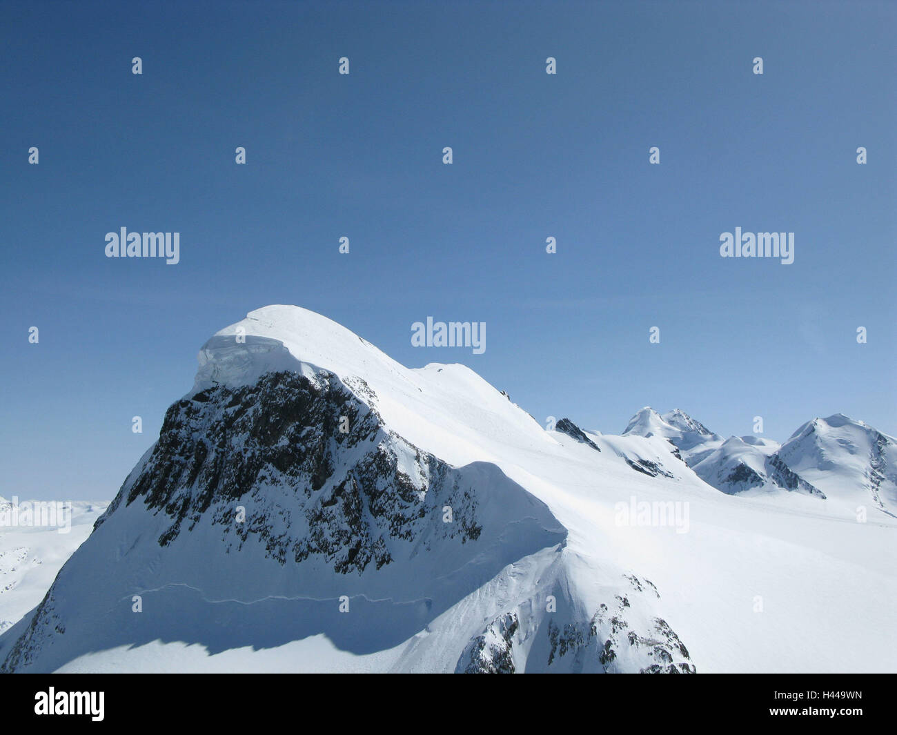 Switzerland, Valais, wide horn, snow, mountains, mountains, alps ...