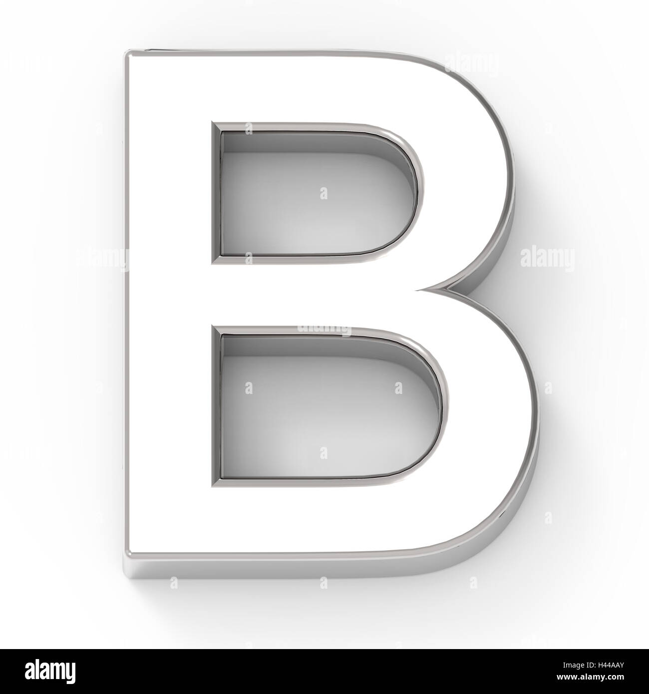 Letter B Silver