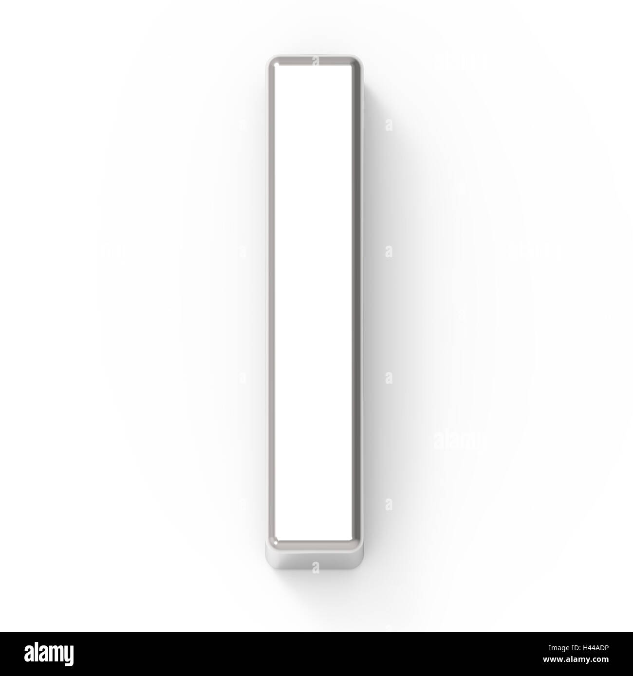 3d silver letter I, 3D rendering graphic isolated white background ...