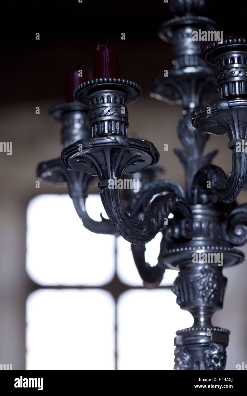 Candlestick, close-up, detail Stock Photo - Alamy