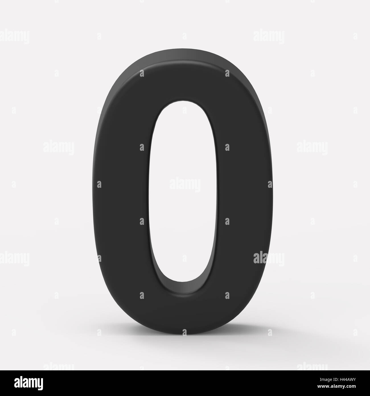 3d black number 0, 3D rendering graphic isolated white background Stock ...