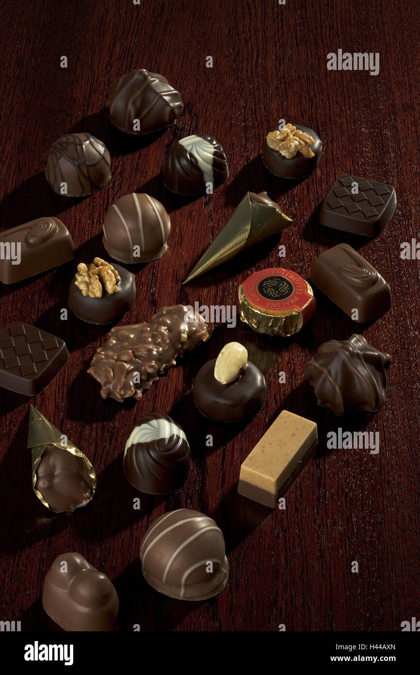 Chocolates, differently, detail Stock Photo - Alamy