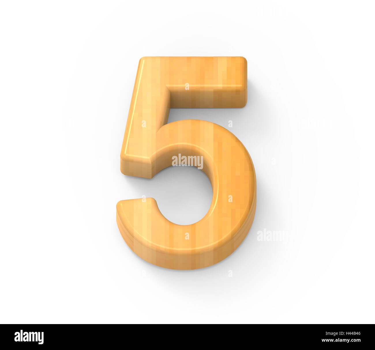 wood color number 5, 3D rendering graphic isolated white background ...