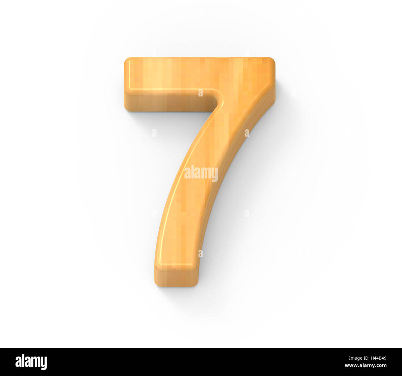 wood color number 7, 3D rendering graphic isolated white background ...