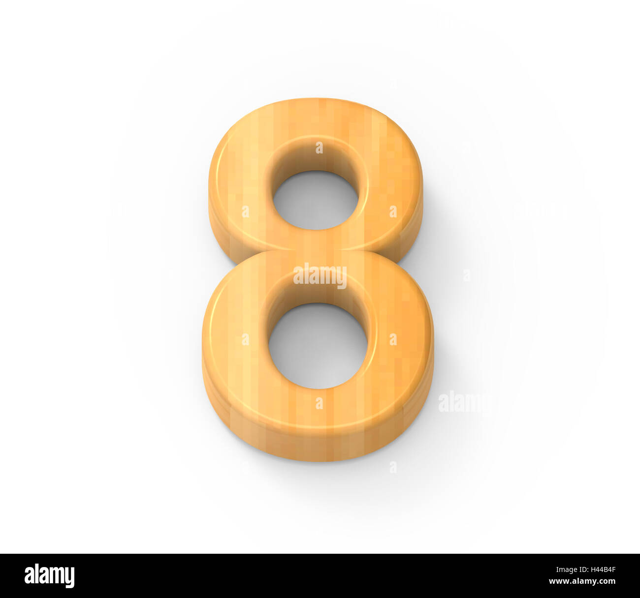 wood color number 8, 3D rendering graphic isolated white background ...