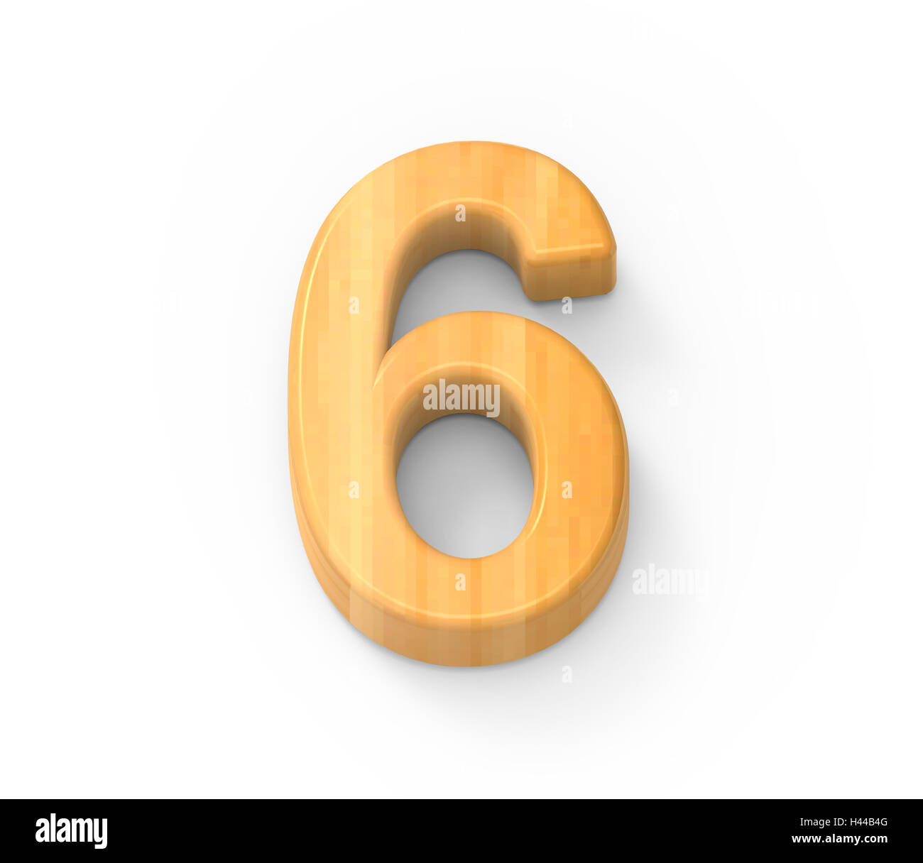 wood color number 6, 3D rendering graphic isolated white background ...