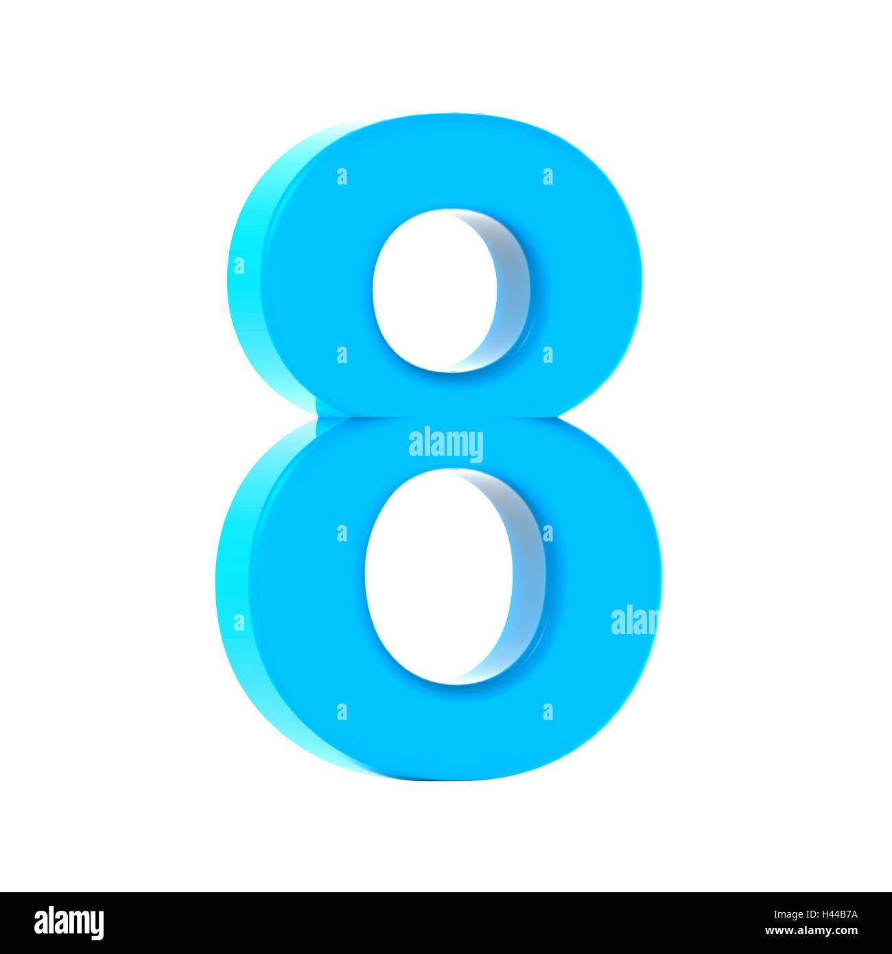 Number 8 Blue