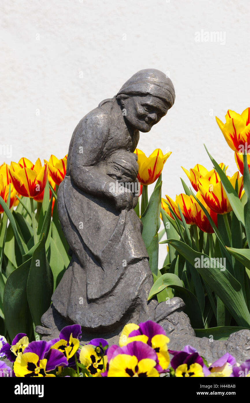 Flower trough, figure detail Stock Photo - Alamy