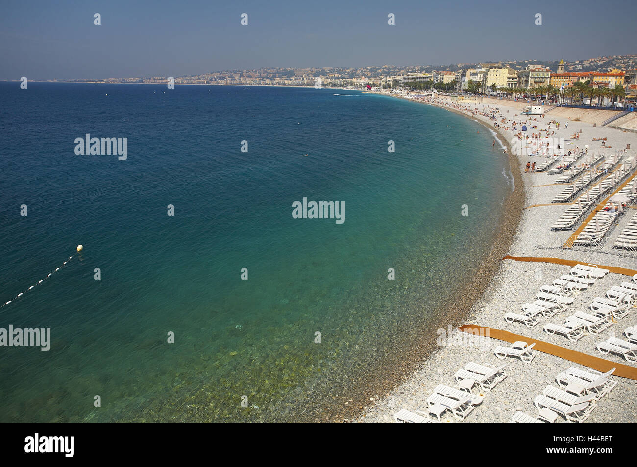 France nice beach panorama hi-res stock photography and images - Alamy
