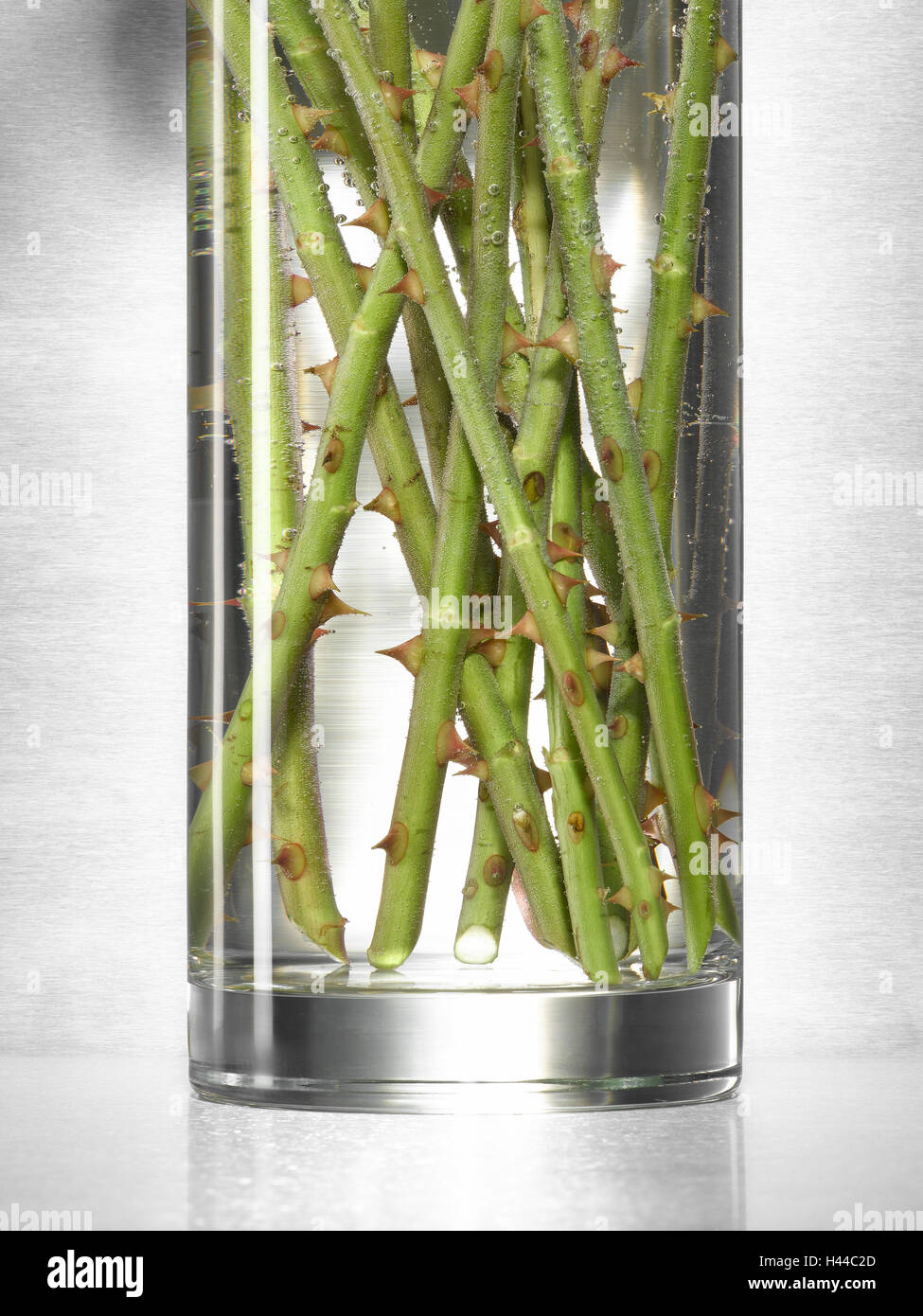 Vase, detail, rose handles, spikes Stock Photo - Alamy