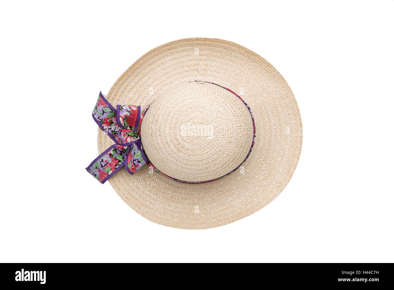 Straw hat, cut-out Stock Photo - Alamy