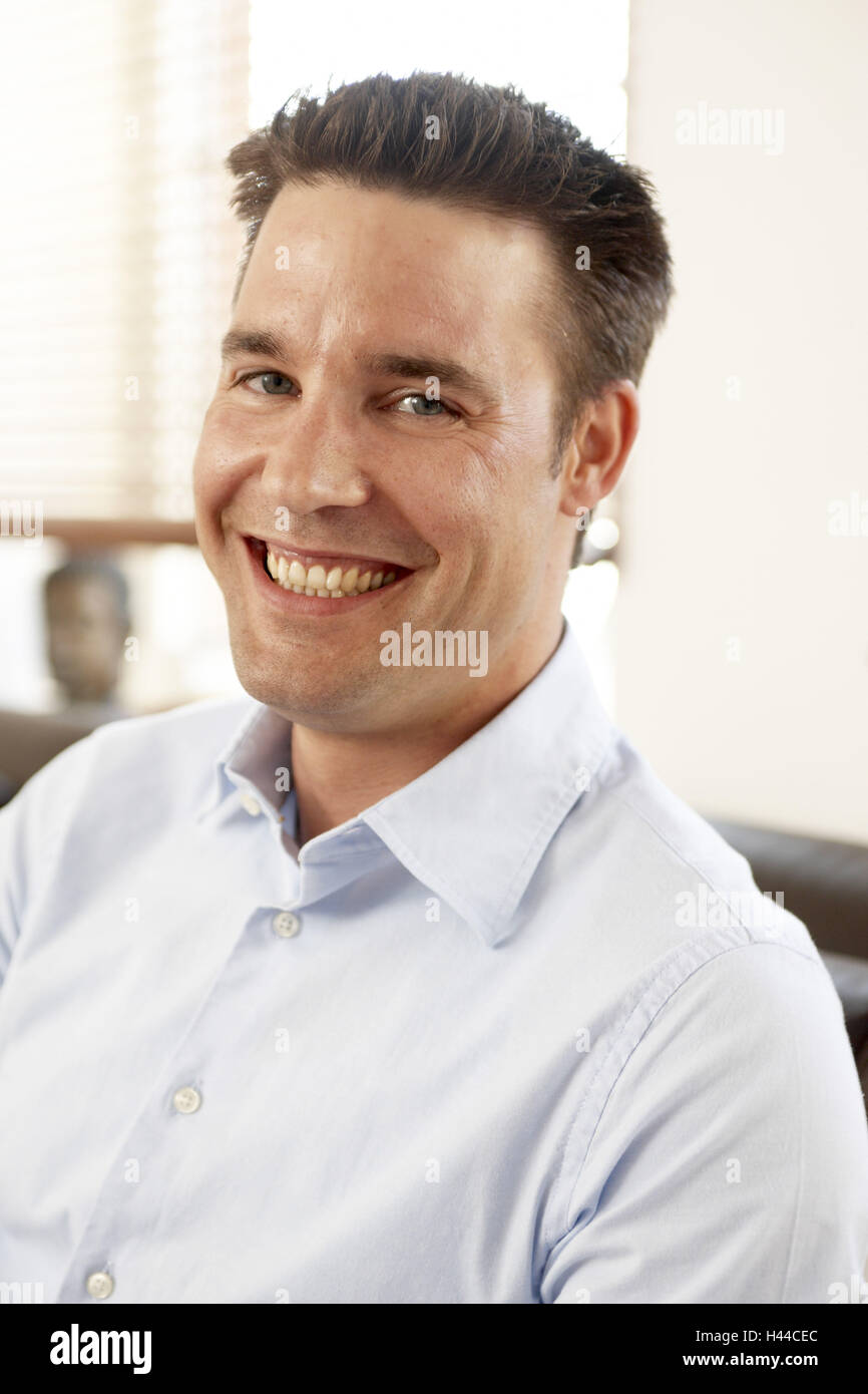 Man, smile, portrait Stock Photo - Alamy