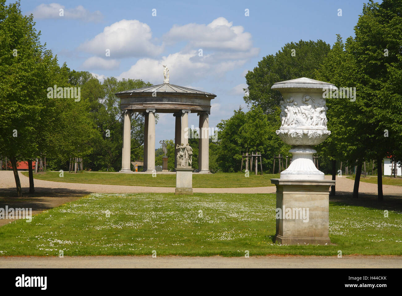 Germany, Mecklenburg-West Pomerania, Neustrelitz, Hebe temple in the ...