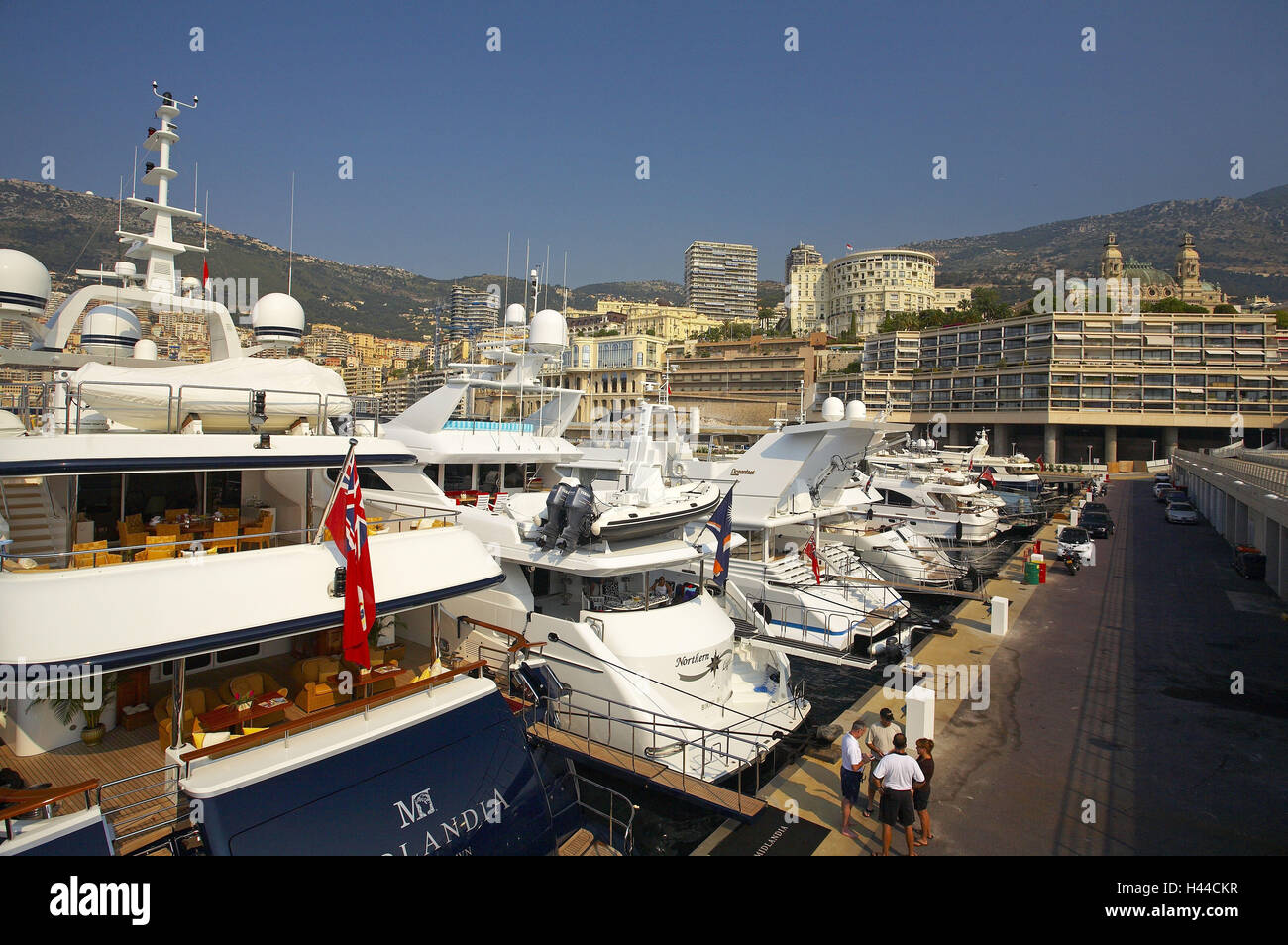 Monaco, Monte Carlo, harbour, pier, luxury yachts Stock Photo - Alamy