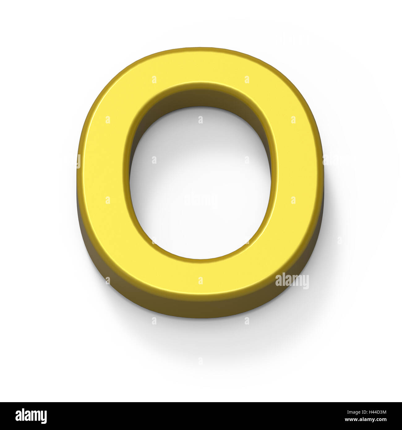 3d Matte gold font O, 3D rendering graphic isolated white background ...