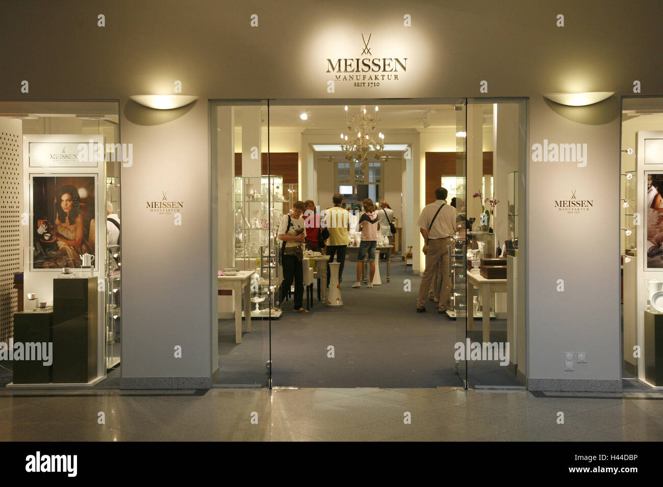 Germany, Saxony, Meissen, porcelain manufacture, showroom, coffee ...