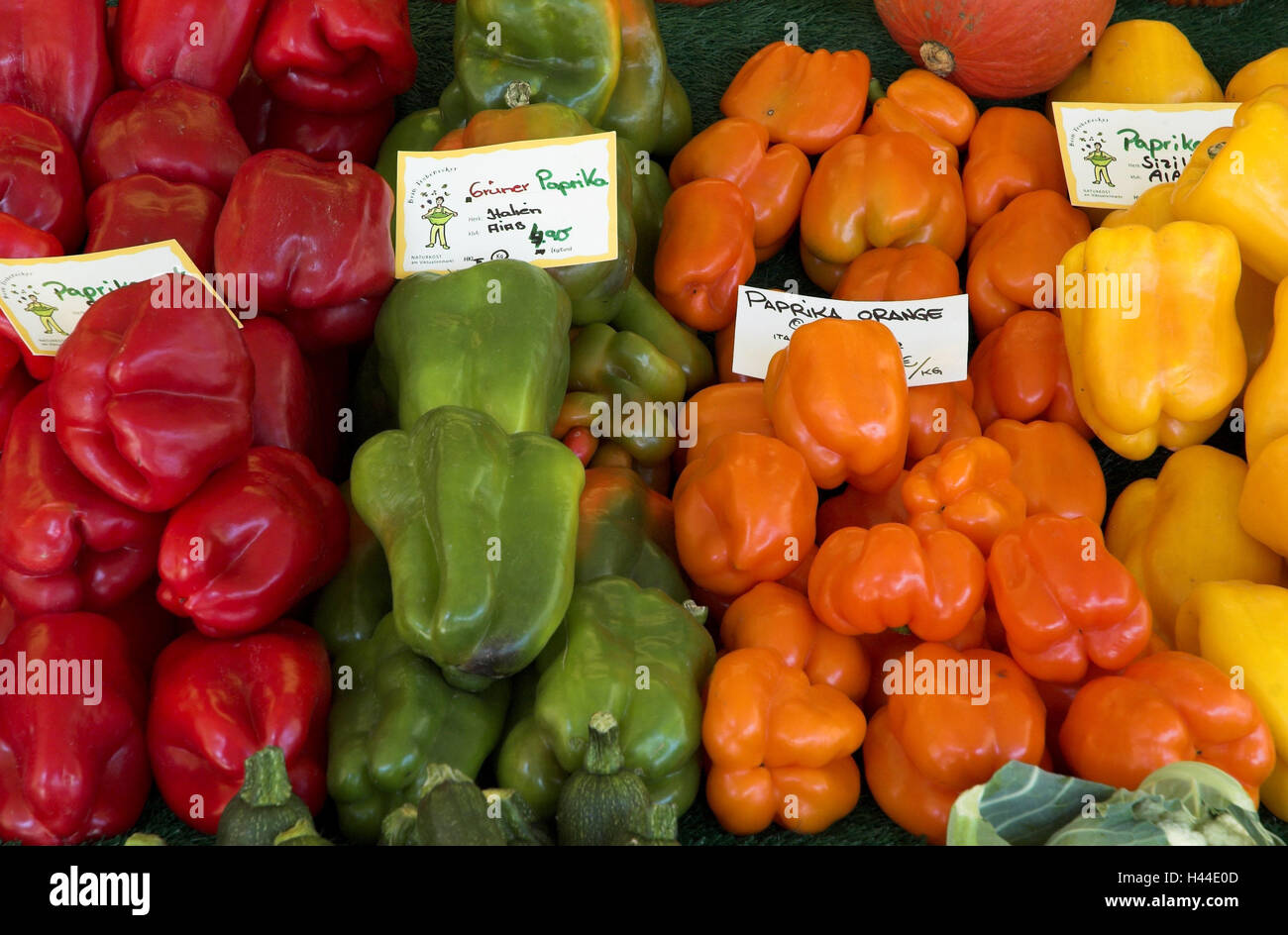 Paprika, vegetable state, detail, Viktualienmarkt, Munich, vegetables ...