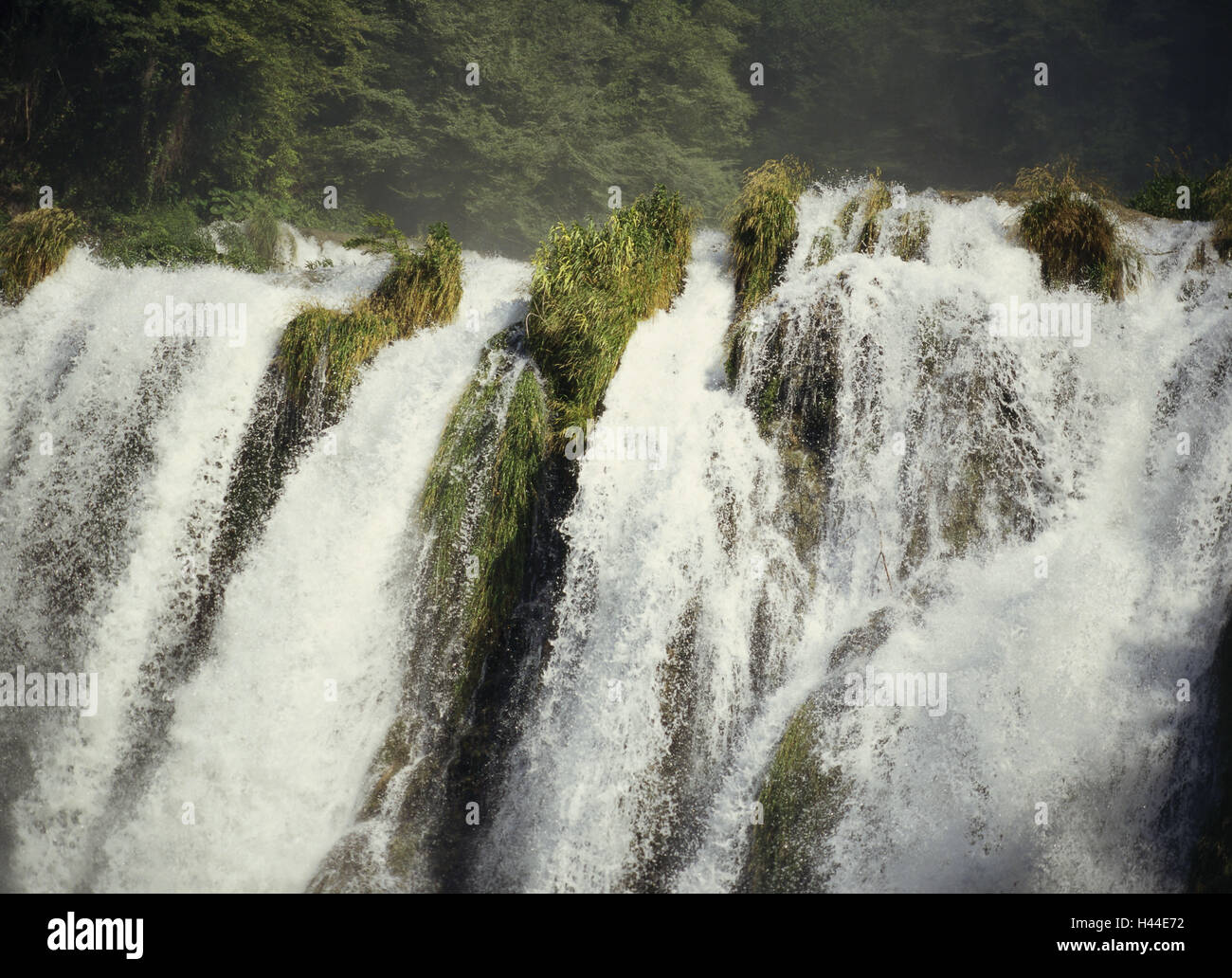 Italy, Umbria, region Terni, marbles, waterfall, detail, nature, place ...