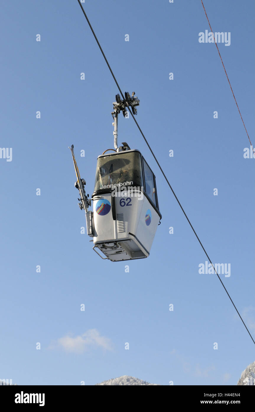 Jennerbahn, Jenner, the Königssee, winter Stock Photo - Alamy