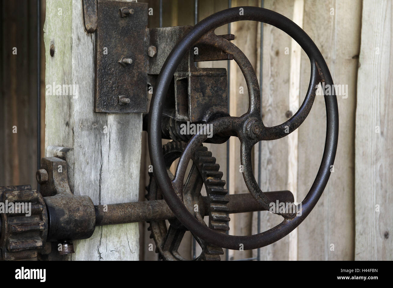 Handwheel, crank, mill, detail, gearwheel, crankshaft, wave, alto Stock ...