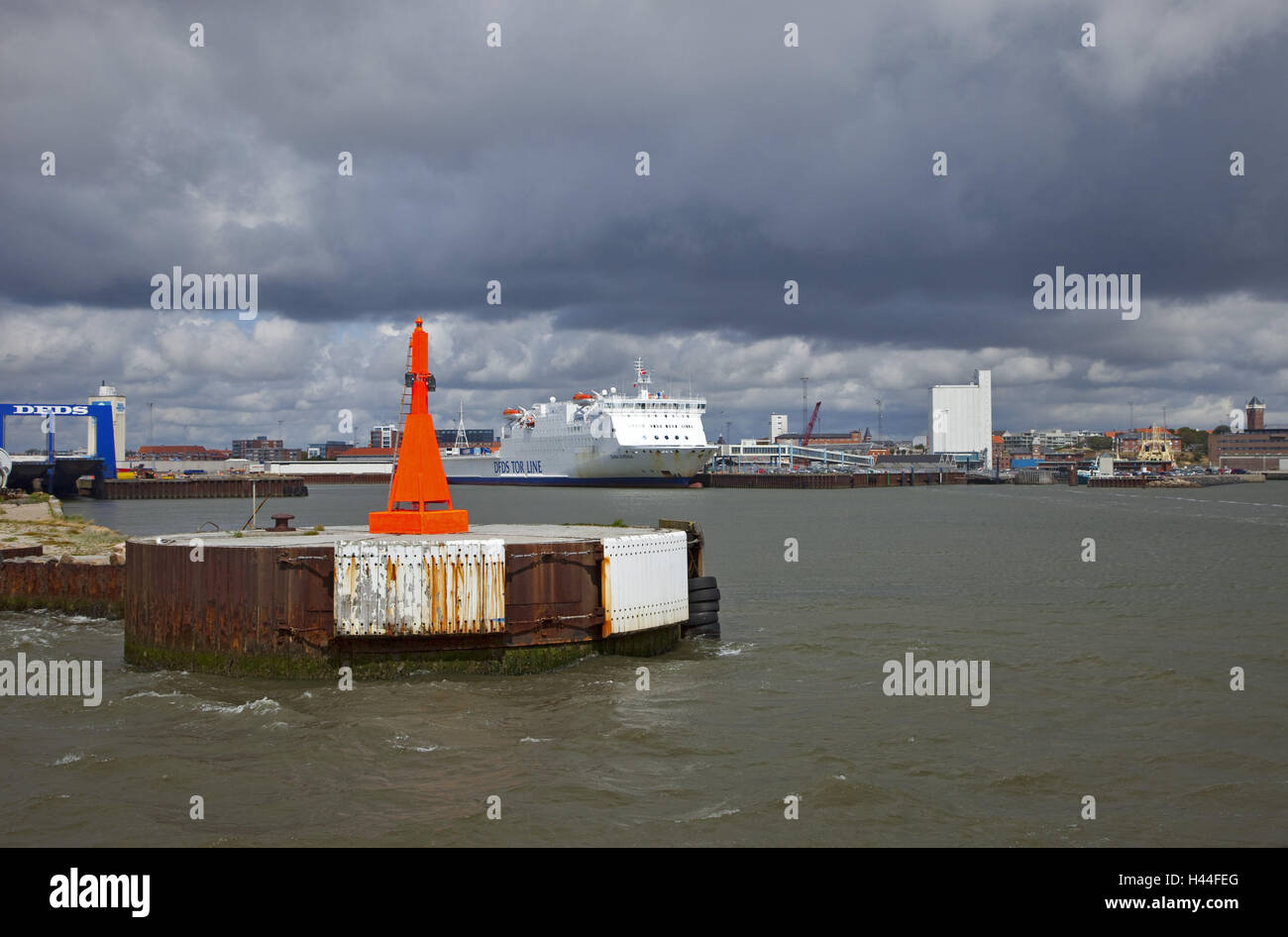 Denmark, Esbjerg, harbour Stock Photo - Alamy