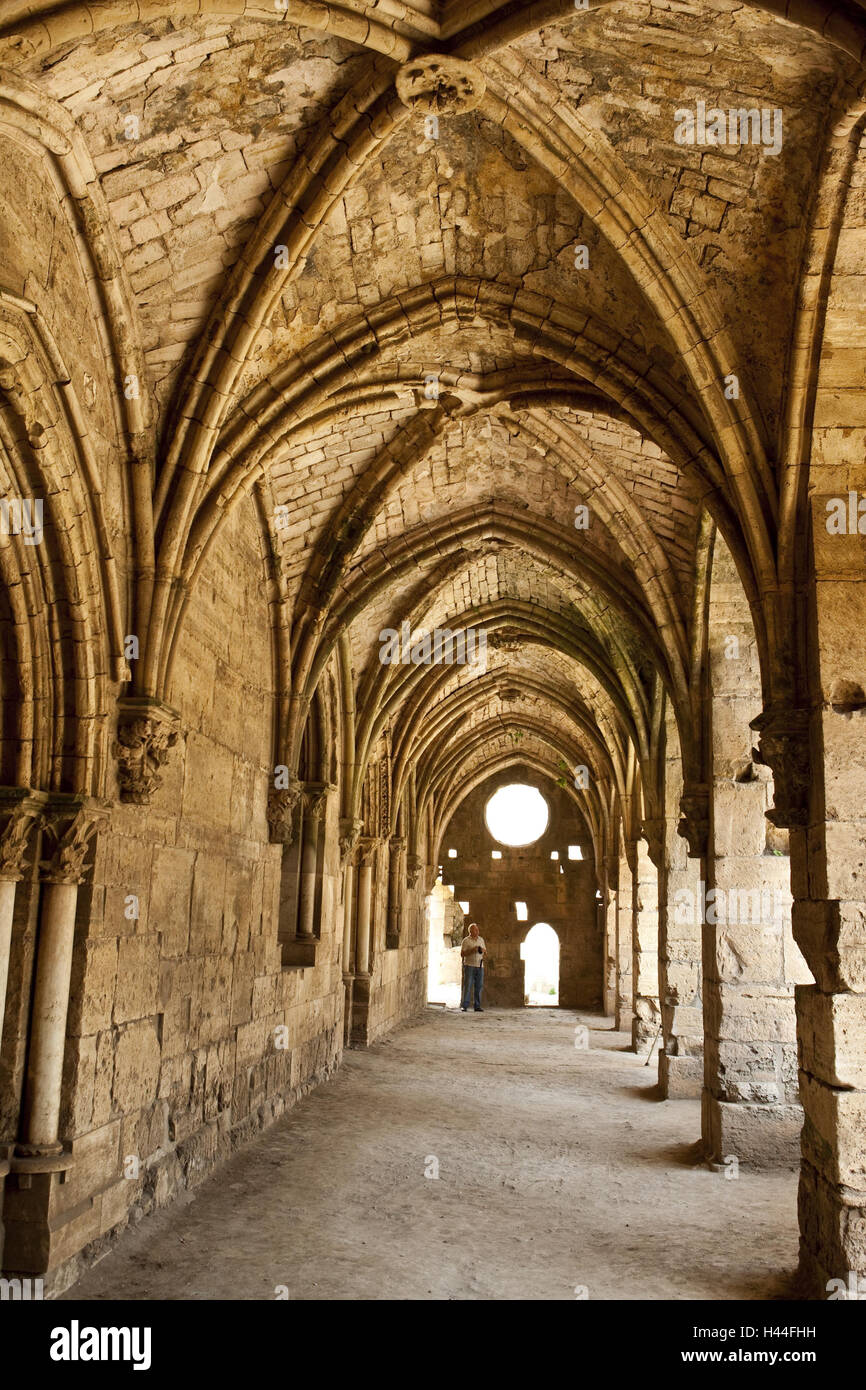 Syria, Jabal Kalakh, Crac the Chevaliers, cloister Stock Photo - Alamy