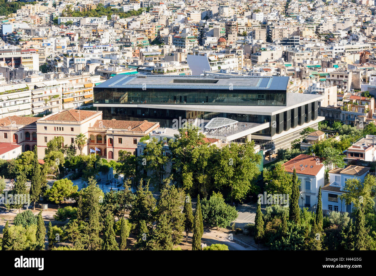 Acropolis athens birds eye hi-res stock photography and images - Alamy