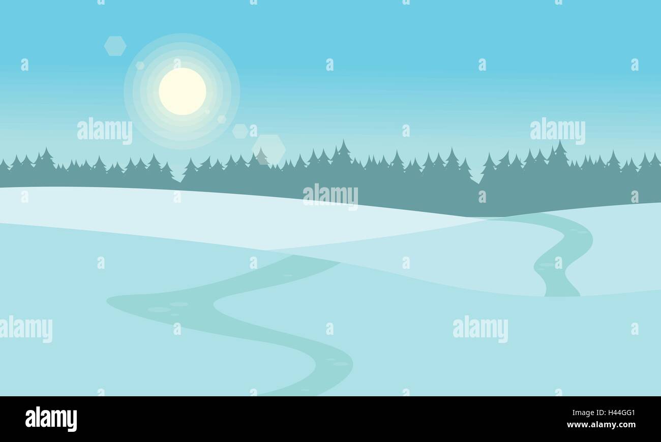 Field winter crop wheat green Stock Vector Images - Alamy