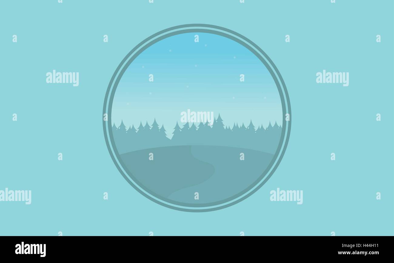 Collection of hill landscape silhouettes Stock Vector Image & Art - Alamy