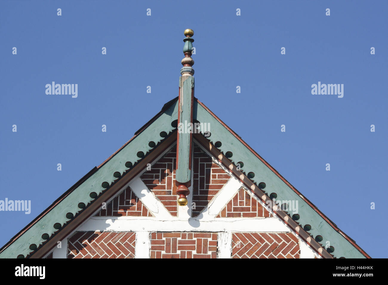 Old country, gable in the Old country farmhouse, detail Stock Photo - Alamy