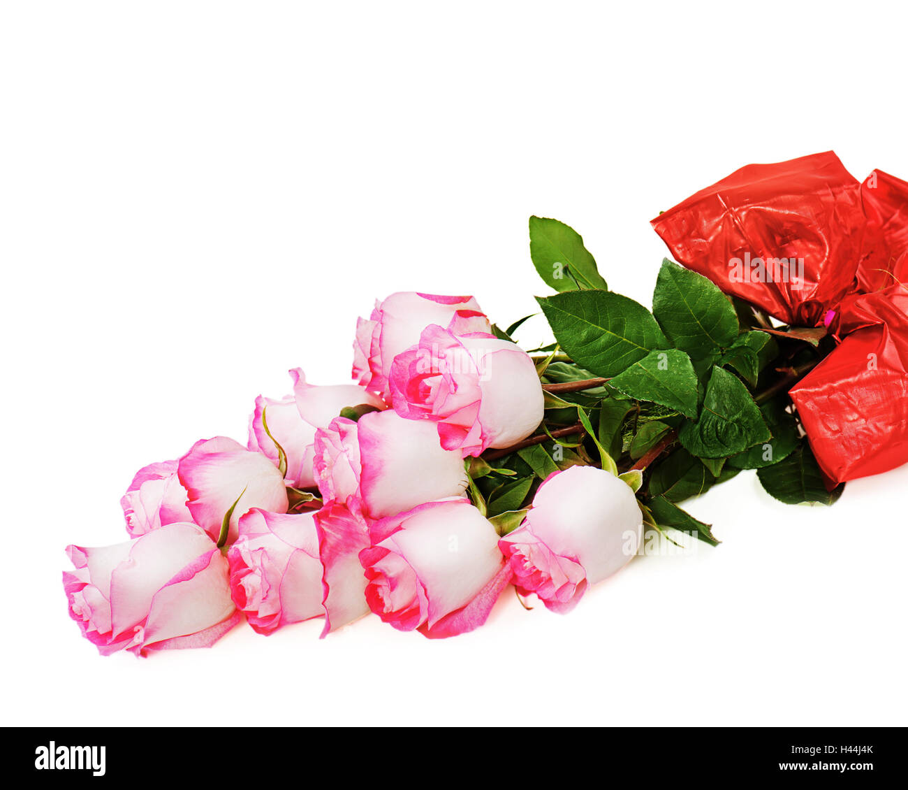 Colorful flower bouquet from roses isolated on white background Stock ...